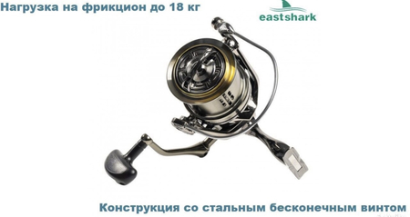 Катушка Gazer 8000 Surf не боится соленой воды