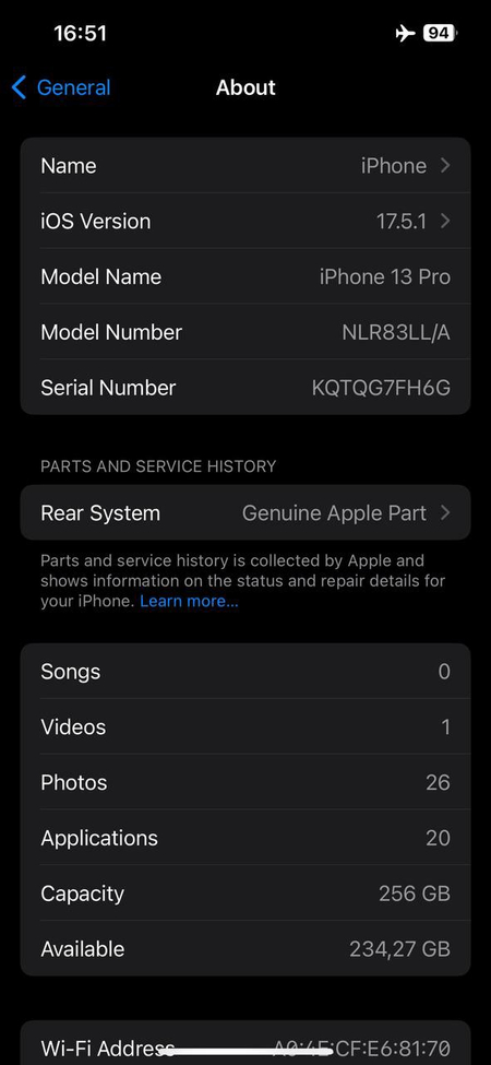 Iphone 13 Pro 256Gb 92%