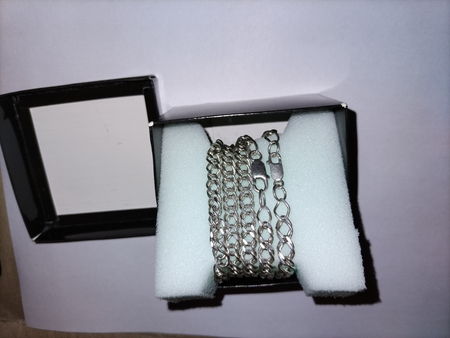 Kumush probasi 925, sepochka brasleti bilan komplekt, 52,86 gram