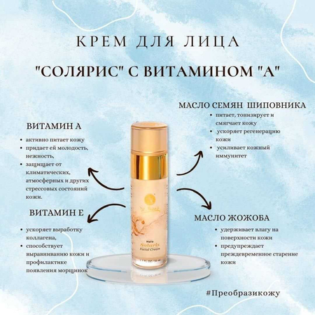 Dr. Nona ЛОСЬОН ДЛЯ ТЕЛА «СОЛЯРИС» восстанавливает и смягчает кожу