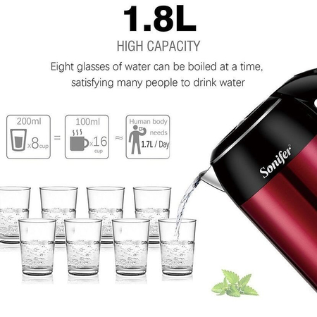 Доставка! Sonifer SF-2072 электрический чайник нагреватель Tífal Tefal