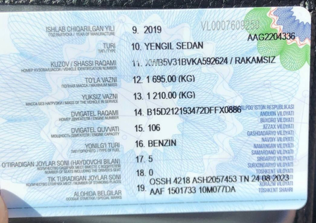 2019 yil 130000 yurgan toza