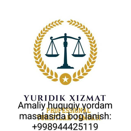 Sifatli yuridik xizmat ko'rsatiladi.