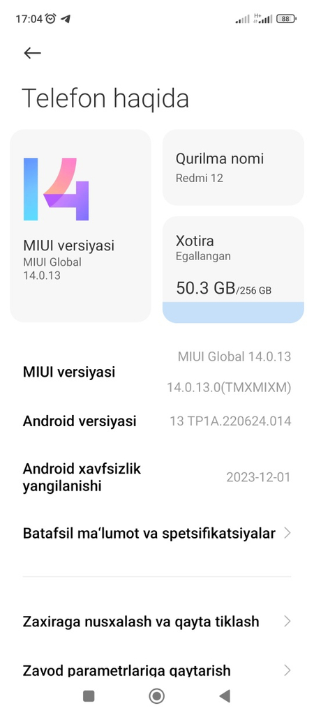 Redmi 12  8/256G