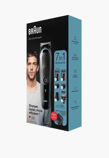 Trimmer Braun MGK3245, black/blue