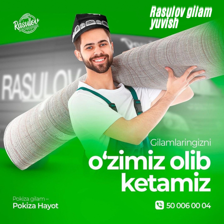 Rasulov gilam yuvish