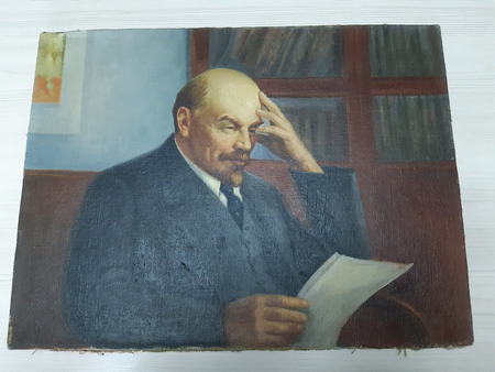 Картина Ленина масло