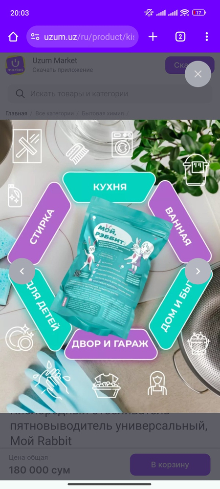 Пятновыводитель для дома