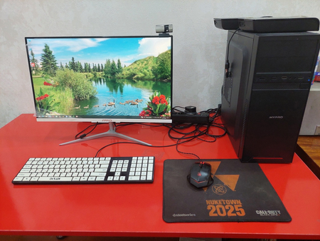 компьютер сатылады (h310 ddr4-8gb , hdd 500gb monitor Mypro curved 24