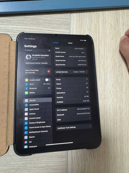 iPad mini 6 64Gb WiFi ideal