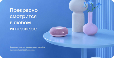 Умная колонка VK Капсула Мини с голосовым помощником Марусей/Маруся