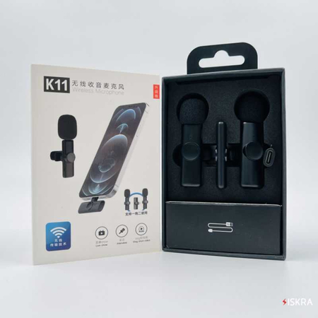Петличный беспроводной микрофон новый K11 Type-C или Lightning (iPhone