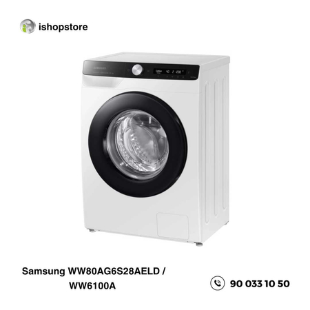 Kir y.m. Samsung WW80AG6S28AE/WW6100A (8kg) Muddatli to'lov 775 000dan
