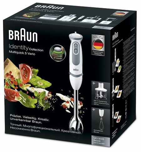 Мощный и бесшумный блендер 3в1 BRAUN с измельчителем и миксером.