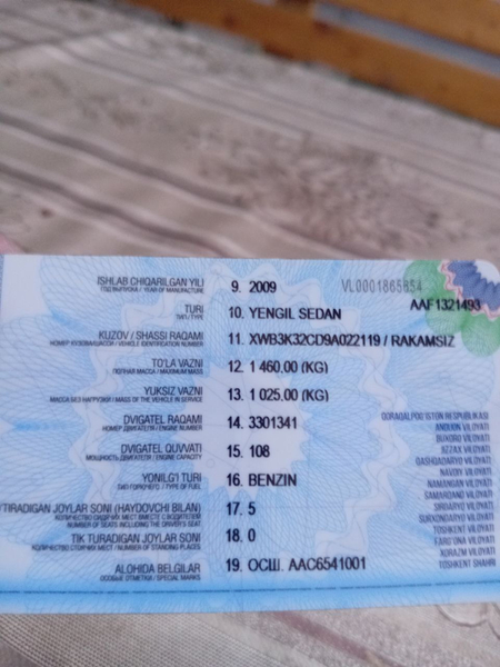 nexia 2 2009 yili