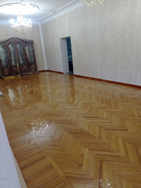 Шлифовка старей новый пол паркет шлифоваем и лак делаем