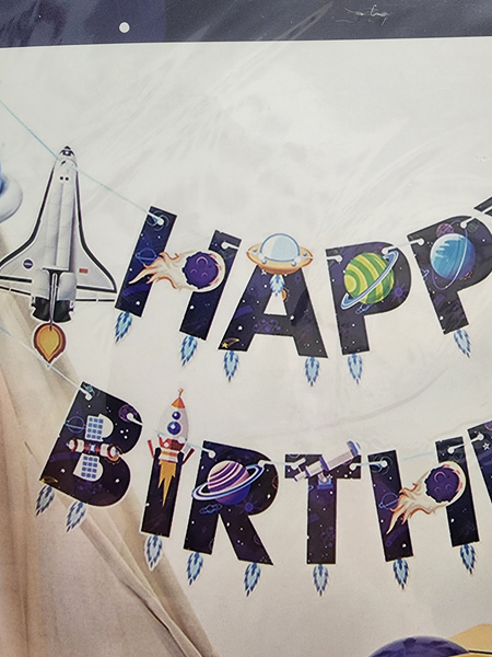 Растяжка Happy birthday С днём рождения украшение мальчику мужчине