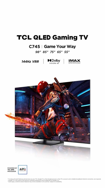 Телевизор TCL C745 144Hz QLED 4K Ultra HD
