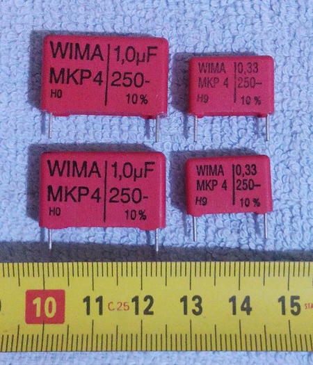 Продам конденсаторы WIMA MKP2+MKP4+FKP2+MKS2