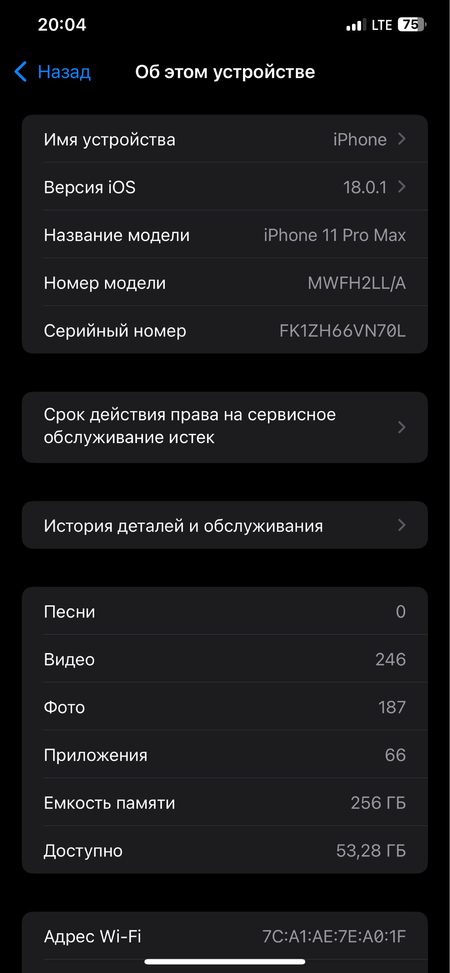 iPhone 11 pro max 256гб LL/A