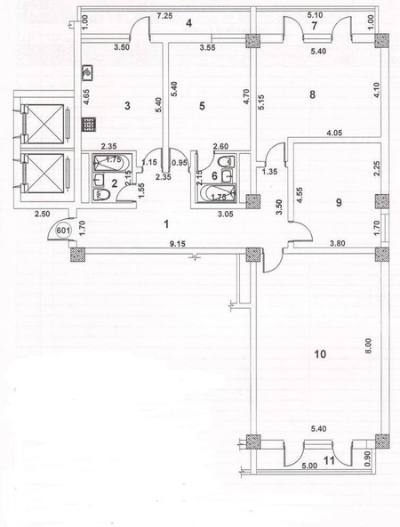 Новостройка 4/6/9 - 164квм. Яккасарайский район