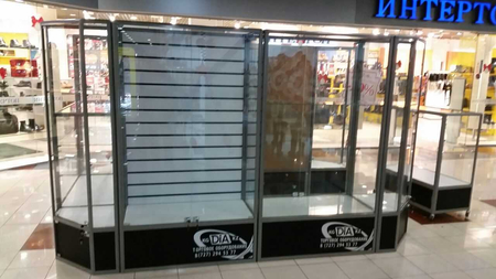 Прилавок витрина, стеклянная, metal oynaly vitrina va prilavkalar