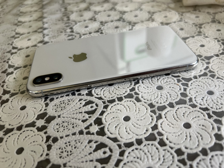 Iphone x silver 64 gb face ishlidi