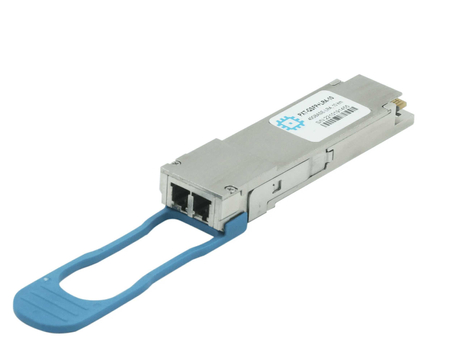 Двухволоконный модуль, QSFP+ 40GBASE-LR4, разъем LC, дальность до 10км