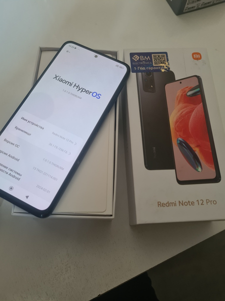 Redmi note 12 pro sotiladi 8/256 xolati paket