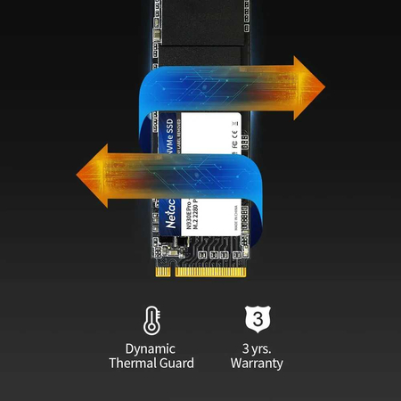 Netac SSD, 128gb, NVMe M.2 2280 PCIe Gen 3x4 Внутренний накопитель