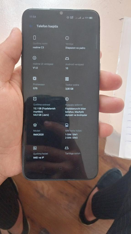Realme C3 RMX2020