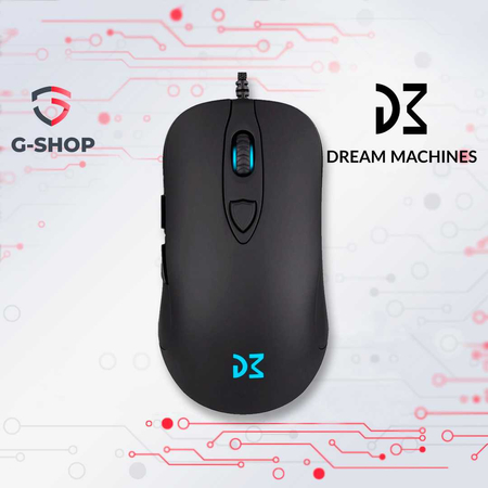 Игровая мышь с подсветкой RGB Dream Machines DM1 S2 Black