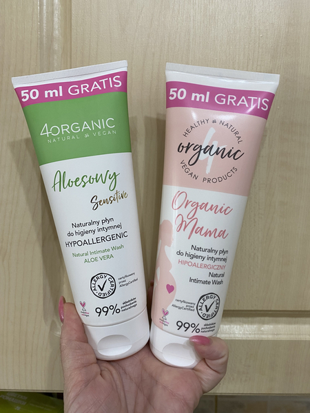 4organic гель для интимной гигиены с алоэ вера!250 мл