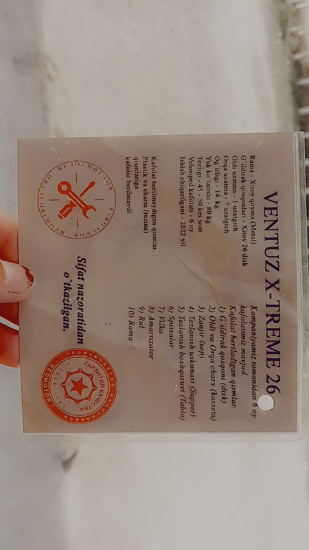 VENTUZ X-TREME 26 velosipedi