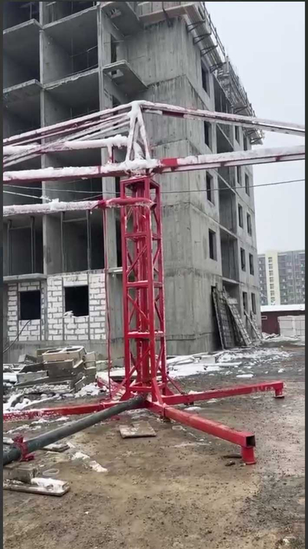 Паук для подача бетонов висот здания
