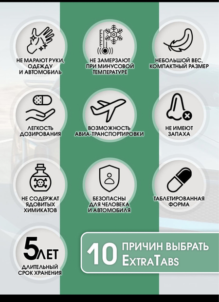 Присадка в бензин EXTRATABS Драйв для очистки и улучшения работы двига