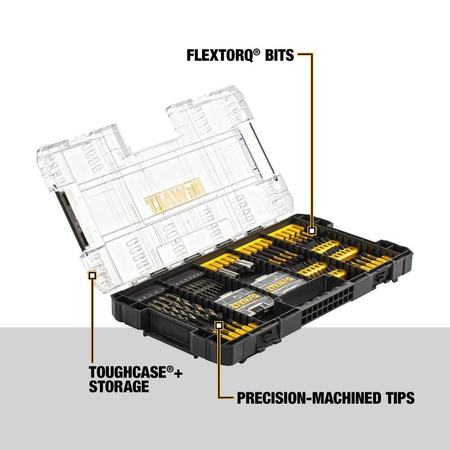 Dewalt набор ударных бит со свёрлами FLEXTORQUE