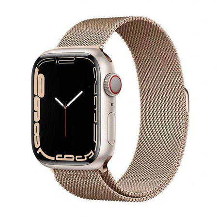 Apple watch GPS+Cellular Gold Case with Gold Milanese Loop 44MM