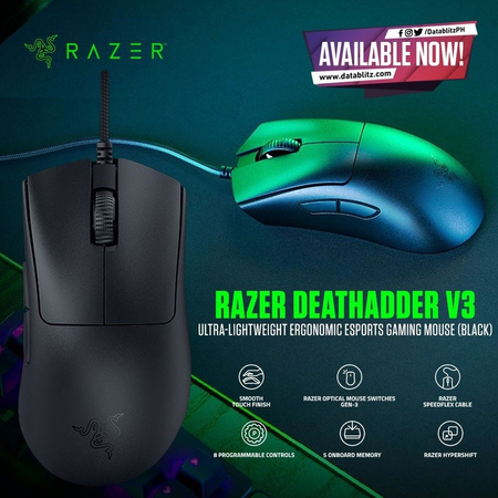 Топ! RAZER Deathadder V3 VIRED Проводная мышка/мышь (DPI 30K)
