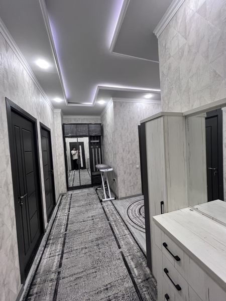 2х комнатная квартира, Сергели 8 в новостройке, евро ремонт.