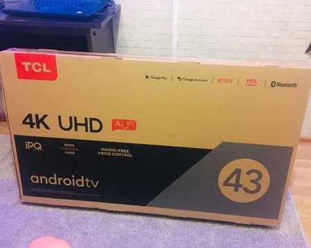 Телевизор TCL 43 V6B 4К Доставка бесплатно 3 г гарантия