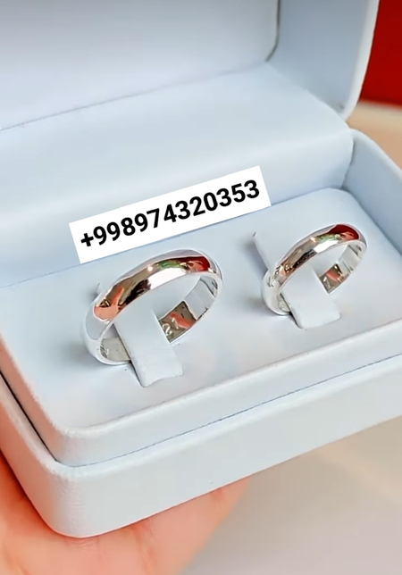 Обручальные кольца из серебра 925 пробы.