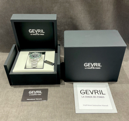 Швейцарские часы фирмы Gevril, лимитированные.