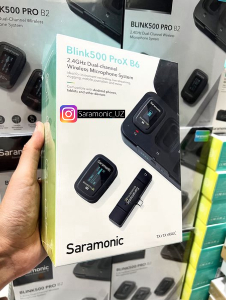 Saramonic Blink500 ProX B6 — Двойной беспроводной микрофон петличка