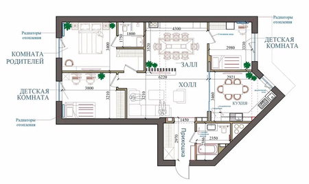 ЖК DARKHAN AVENUE Парк Тельмана Коробка Кадастр есть 4-комнатная 106м2