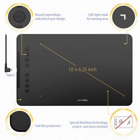 Абсолютно новый, запечатанный графический планшет XP-PEN Deco01V2