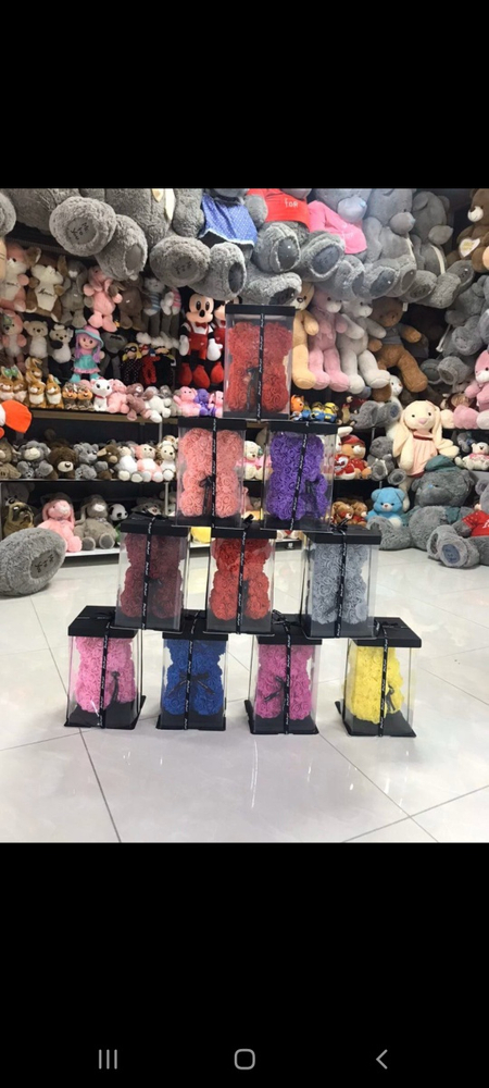 Мишка из роз 10%скидка