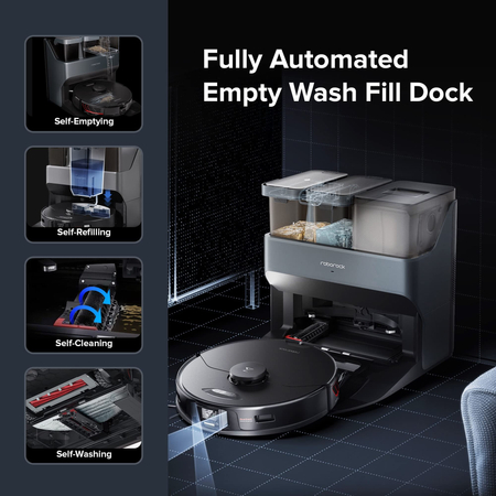Робот-пылесос Roborock S7 MaxV ULTRA Robot Vacuum Cleaner (EU, черный)