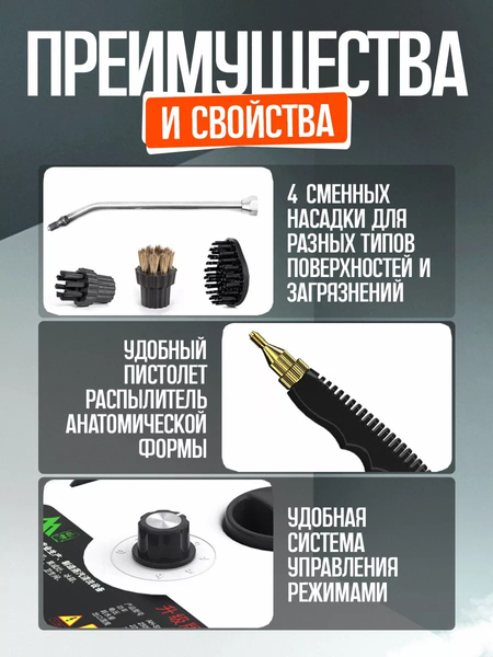 Мощный пароочиститель для уборки дома