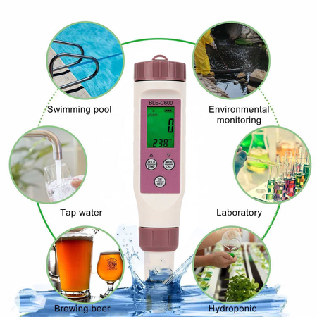 Комбо 7в1 PH/TDS/EC/ORP/SALINITY/S.G./TEMP (cмарт bluetooth)